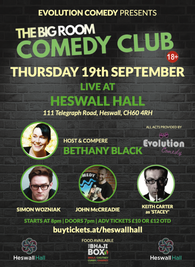 Buy tickets – The Big Room Evolution Comedy Club – The Big Room ...