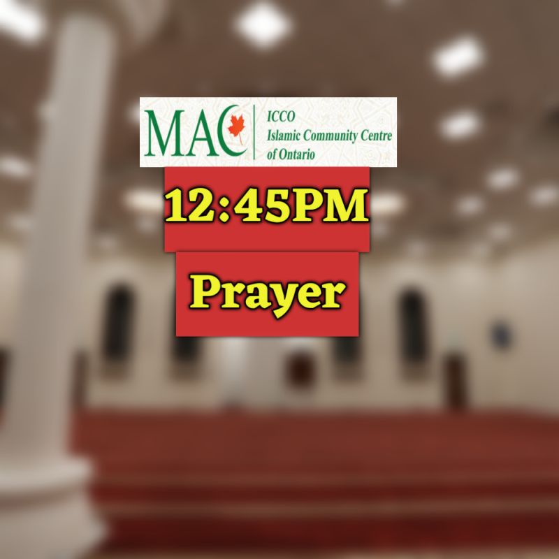 Join The Prayer for (12:45PM) Eighth Prayer starts at 12:45PM at (12 ...