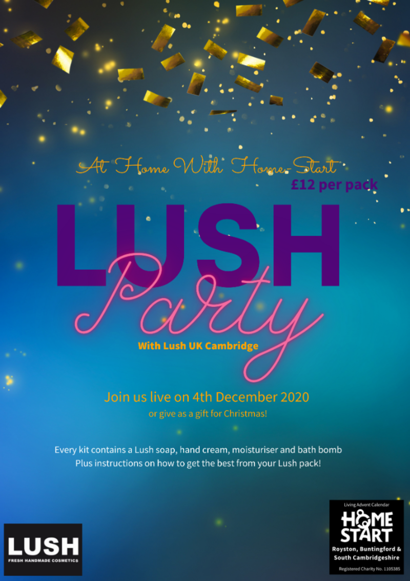 Join us for Lush Party with Lush UK (Cambridge) on Zoom, Sat 12 Dec 2020